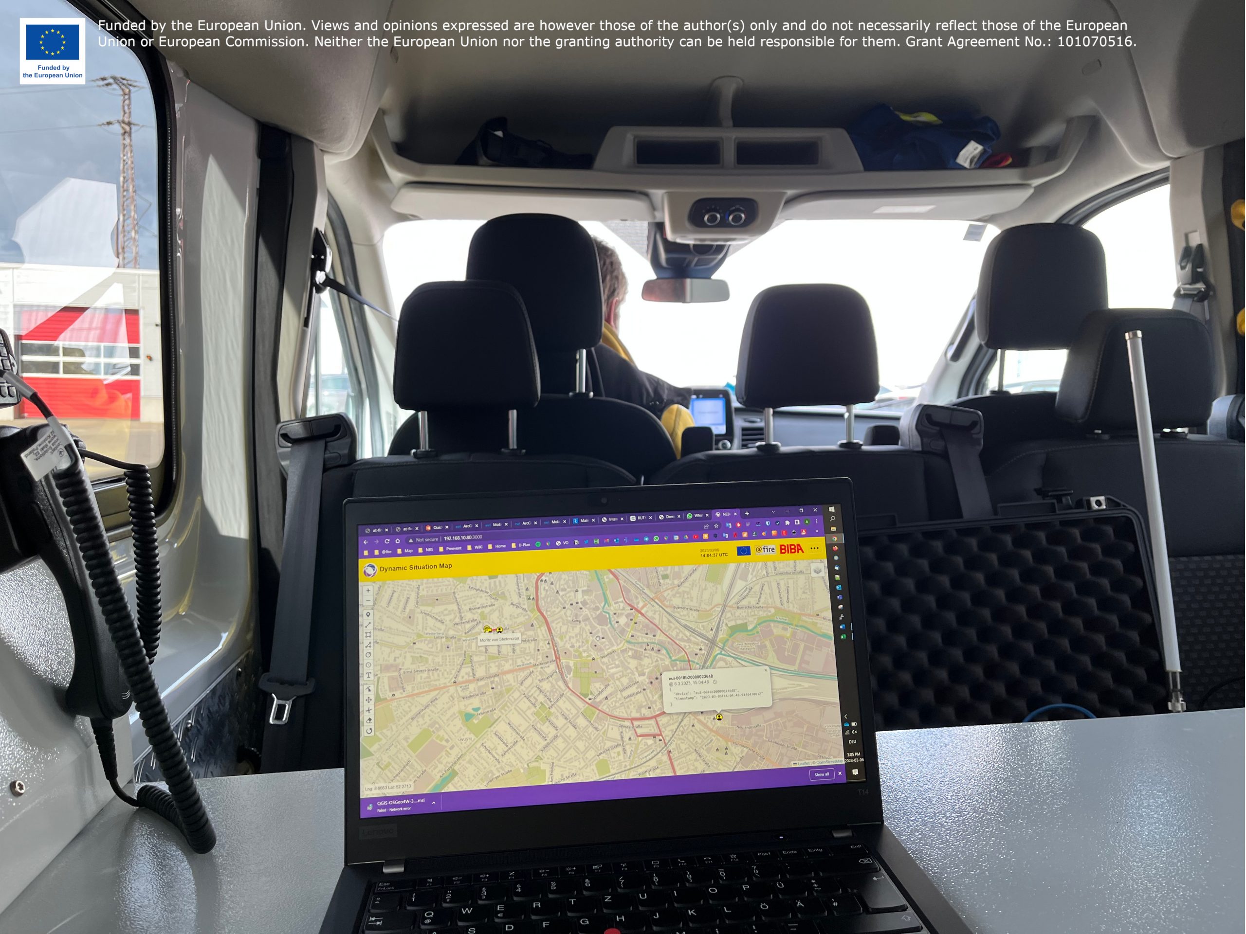 First field test - EU research project "NebulOus"